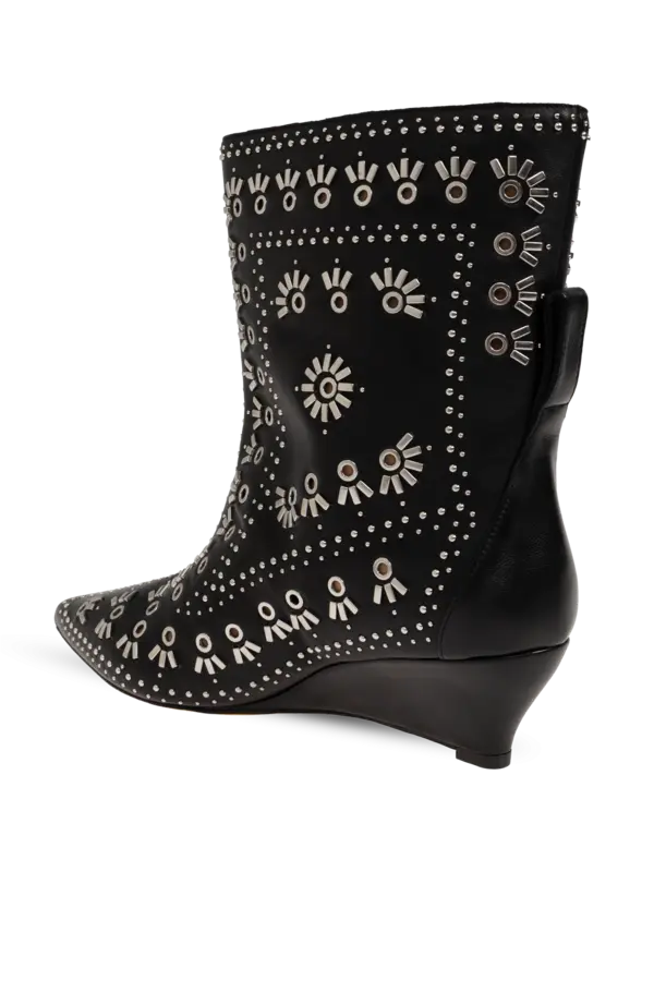 ODISSI Studded Wedge Ankle Boots