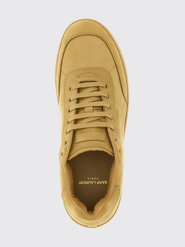 Saint Laurent Calfskin Sneakers - Cream