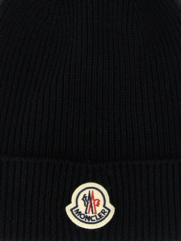 Moncler Logo Wool Beanie