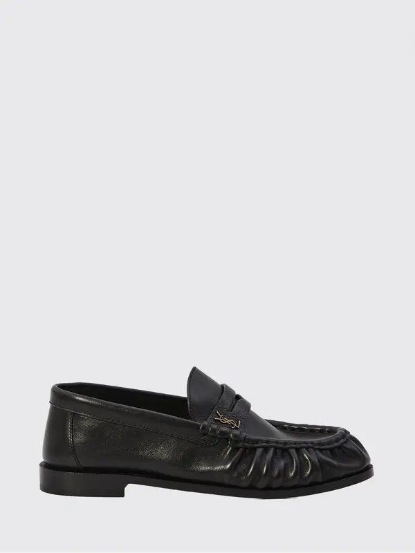 Saint Laurent Calf Leather Loafer - Black