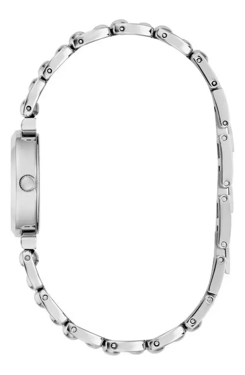 Guess Leena Bracelet Watch With Crystal Accents - White/silver