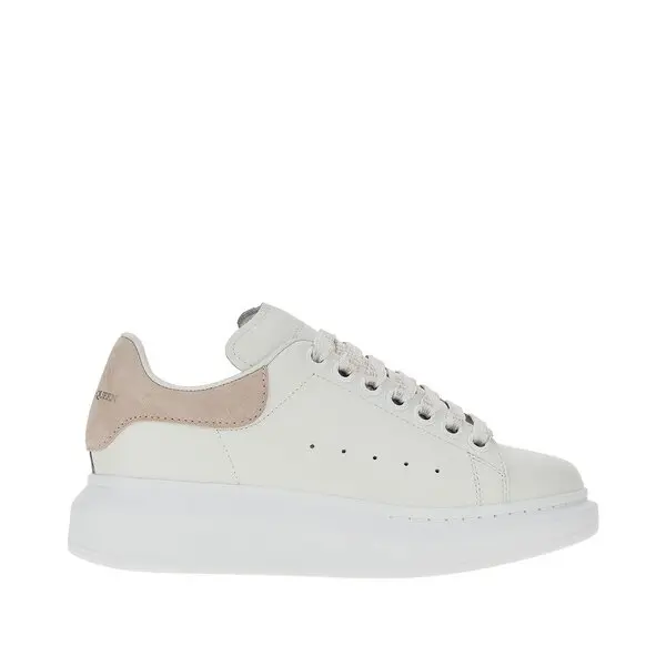 Alexander McQueen Leather Oversize Sneakers - White