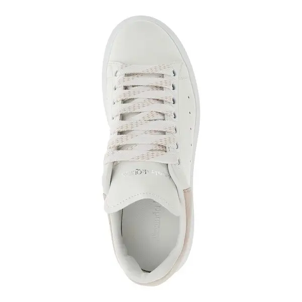 Alexander McQueen Leather Oversize Sneakers - White