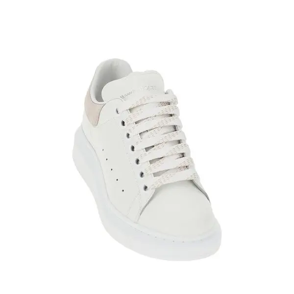 Alexander McQueen Leather Oversize Sneakers - White