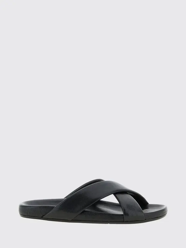 Saint Laurent Leather Crossover Sandals