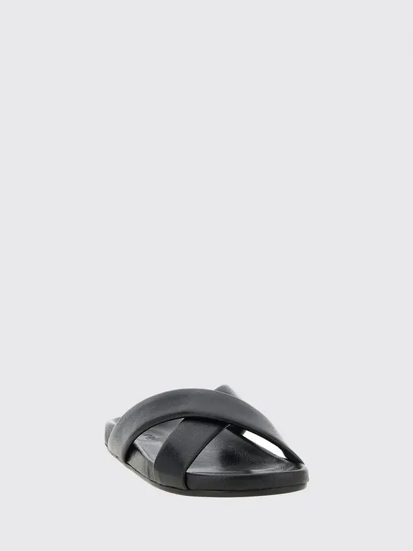 Saint Laurent Leather Crossover Sandals