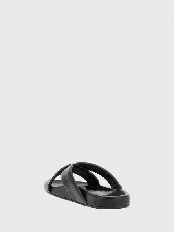Saint Laurent Leather Crossover Sandals