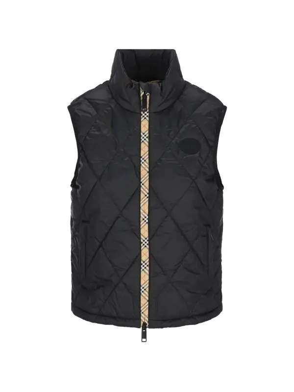Burberry Quilted Down Vest - Multicolor