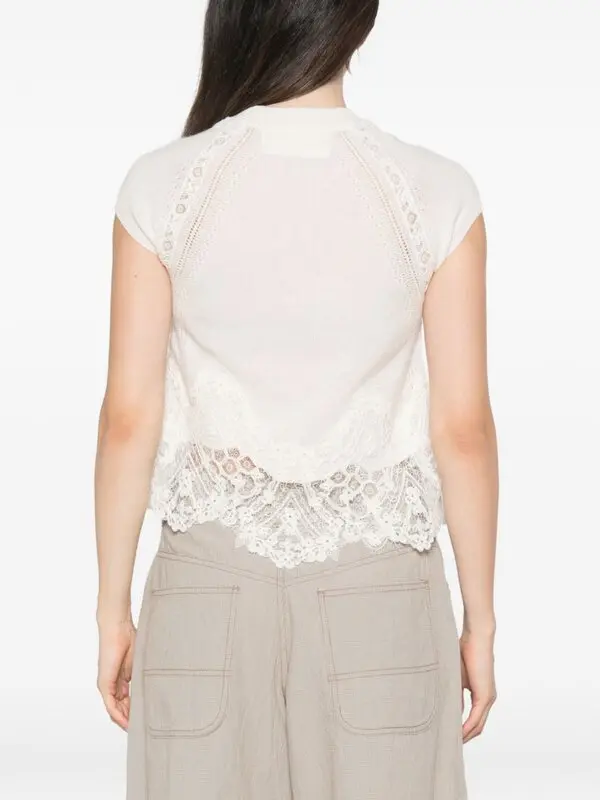 ERMANO SCERVINO Ermanno Scervino Cashmere Lace Top
