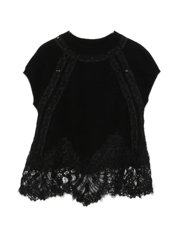 ERMANO SCERVINO Ermanno Scervino Cashmere Lace Top