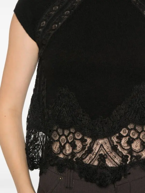 ERMANO SCERVINO Ermanno Scervino Cashmere Lace Top