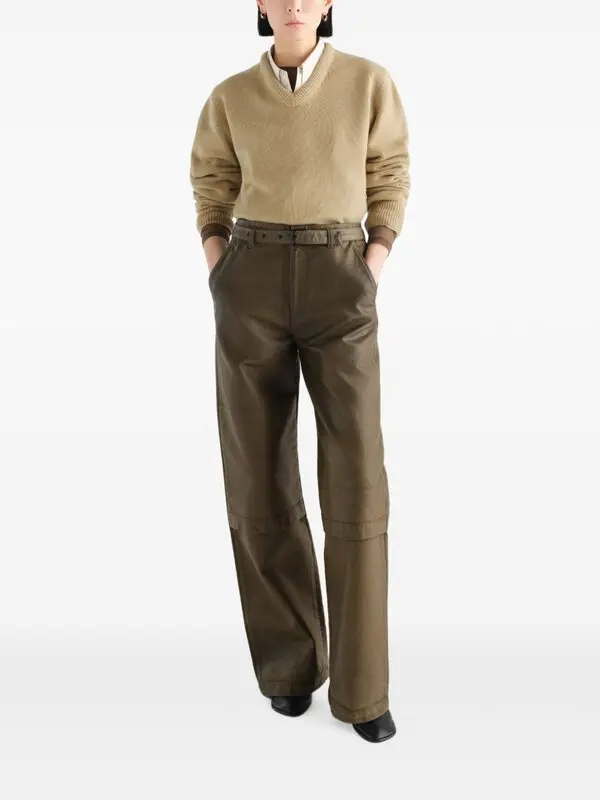 LEMAIRE Cashmere V-neck Sweater - Multicolor