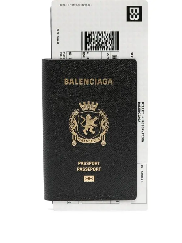 Balenciaga Leather Passport Holder - Multicolor