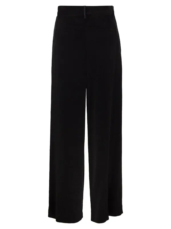 Brunello Cucinelli Wide-leg Corduroy Trousers - Black