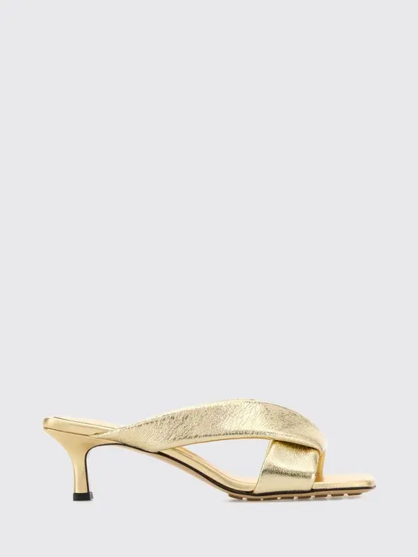 Bottega Veneta Heeled Sandal - Gold