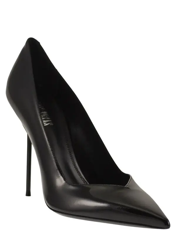 Paris Texas Lidia Pump 105 Patent Leather Stiletto Pumps - Black