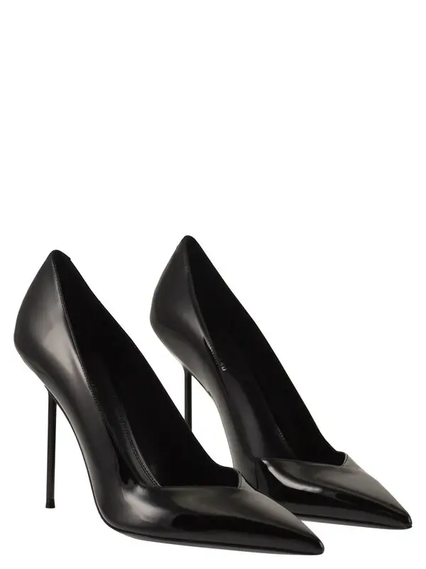 Paris Texas Lidia Pump 105 Patent Leather Stiletto Pumps - Black