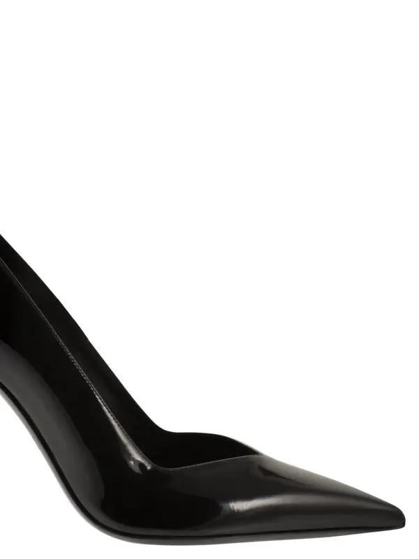 Paris Texas Lidia Pump 105 Patent Leather Stiletto Pumps - Black