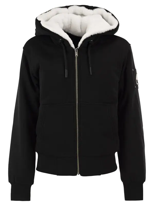 Moose Knuckles Classic Bunny Hooded Sweatshirt With Faux Fur Lining - Multicolor