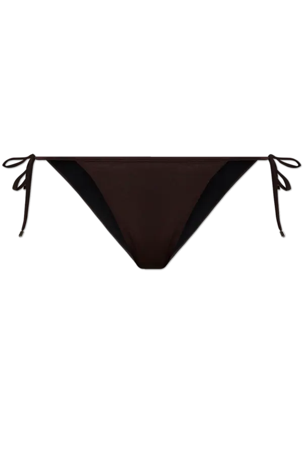 Dsquared2 High Cut Bikini Bottoms With Side Ties