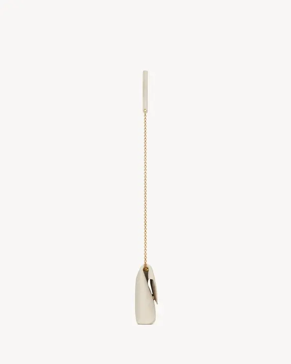Saint Laurent Cassandre Small Chain Clutch In Lambskin