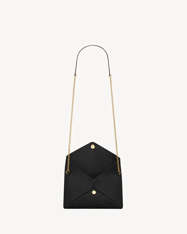 Saint Laurent Cassandre Small Chain Pouch In Lambskin