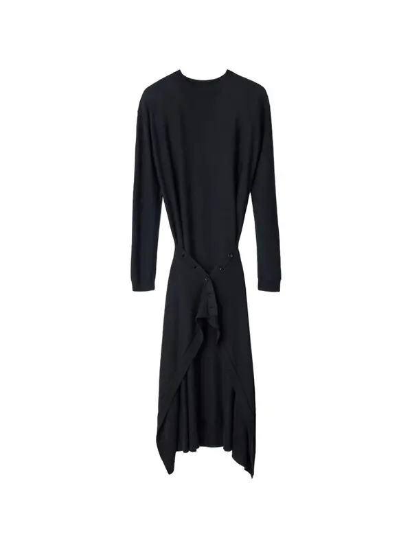 LEMAIRE Wool Blend Long Dress - Multicolor