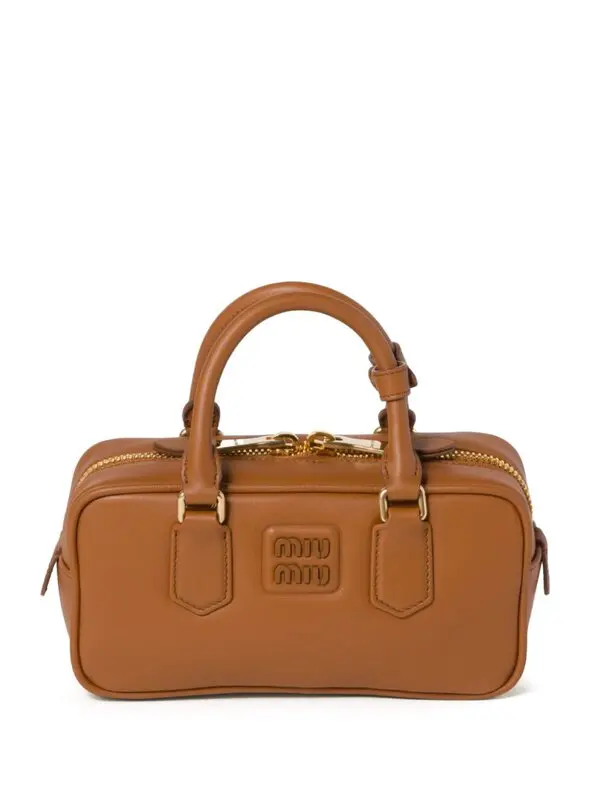 Miu Miu Arcadie Regular Leather Handbag - Multicolor