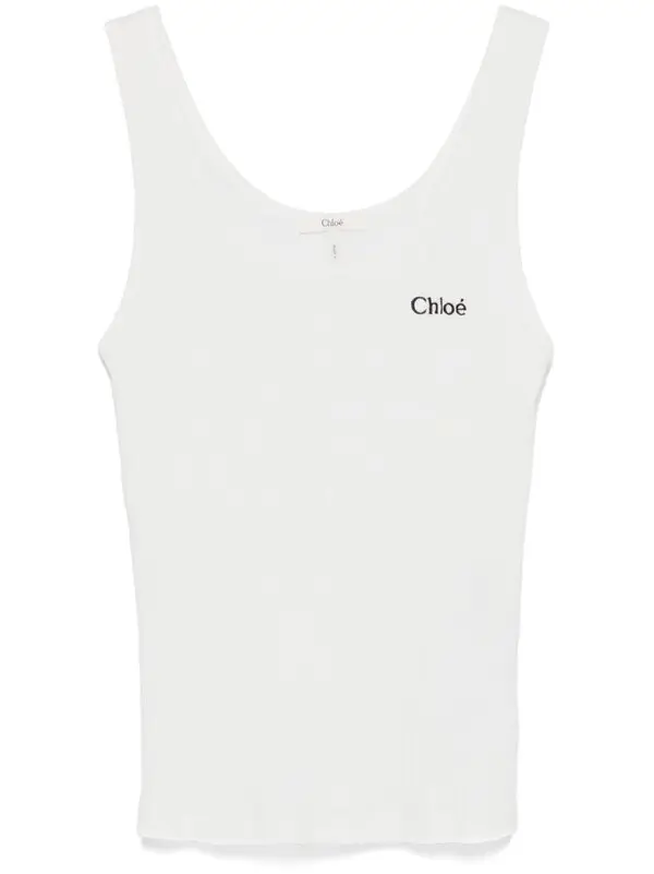 Chloé Logo Cotton Top