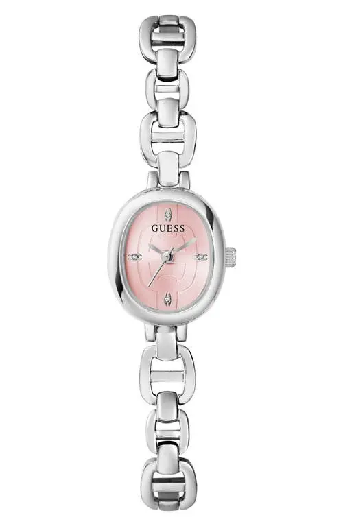 Guess Oval Bracelet Watch - Pink
