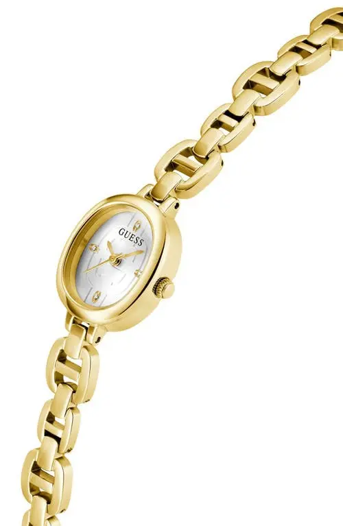 Guess Oval Bracelet Watch - White