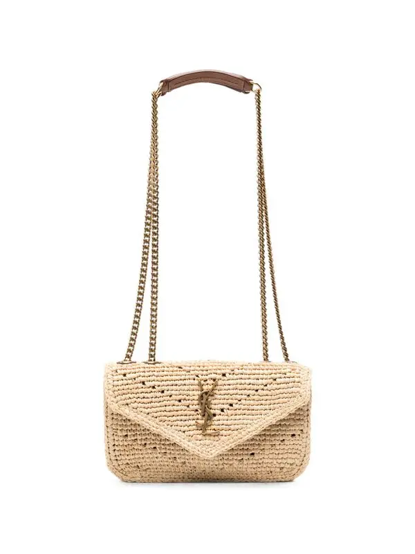 Saint Laurent Loulou Raffia Mini Bag