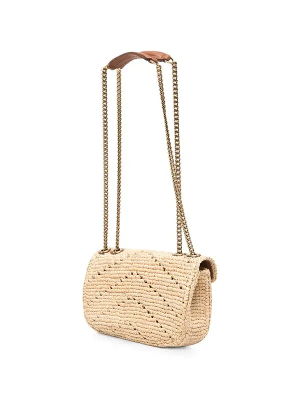 Saint Laurent Loulou Raffia Mini Bag