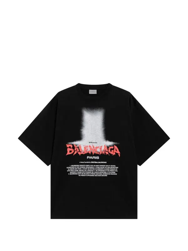 Balenciaga Printed Cotton T-shirt - Multicolor