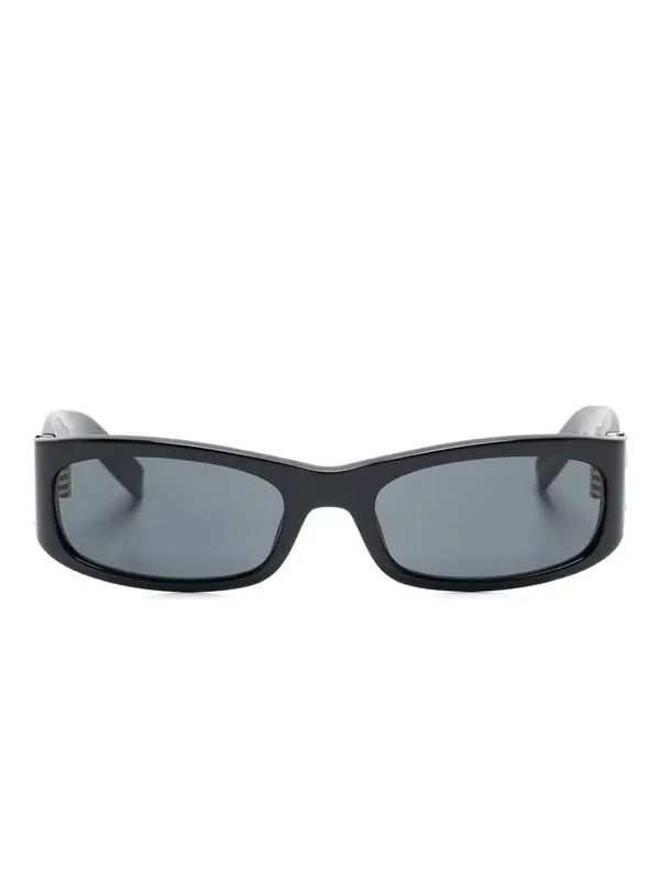 Saint Laurent Black Rectangle Sunglasses - Multicolor