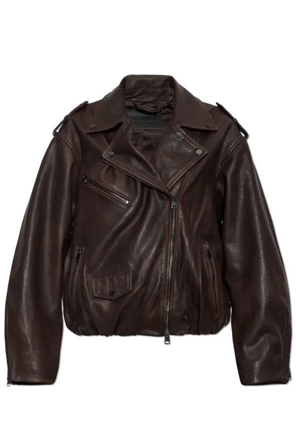 ALLSAINTS Samina Oversized Leather Biker Jacket