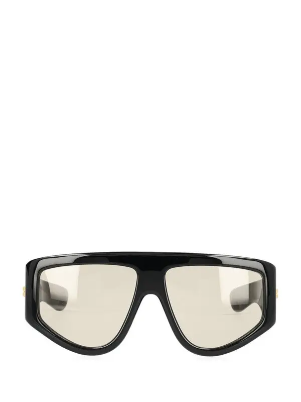 Bottega Veneta Recycled Acetate Mask Sunglasses - Black