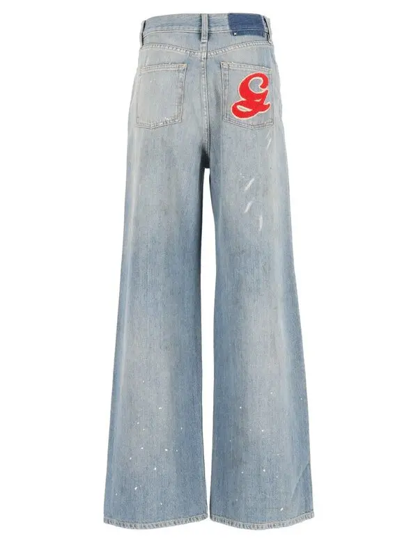 GOLDEN GOOSE Boyfriend Fit Jeans With Embroidered Logo