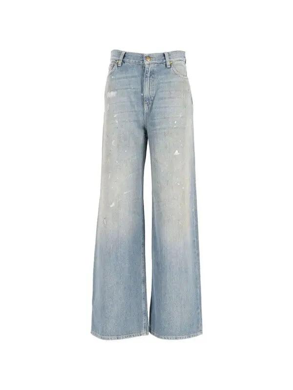GOLDEN GOOSE Boyfriend Fit Jeans With Embroidered Logo