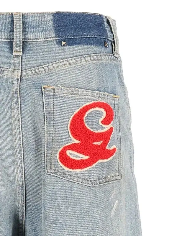 GOLDEN GOOSE Boyfriend Fit Jeans With Embroidered Logo
