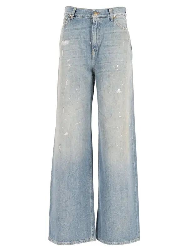 GOLDEN GOOSE Boyfriend Fit Jeans With Embroidered Logo - Blue