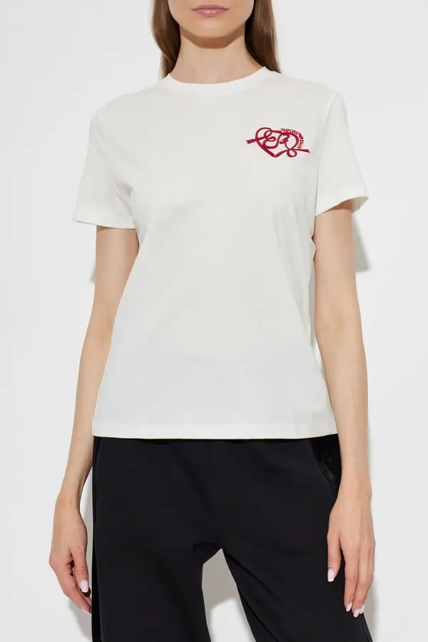 Emporio Armani Embroidered Heart T-shirt