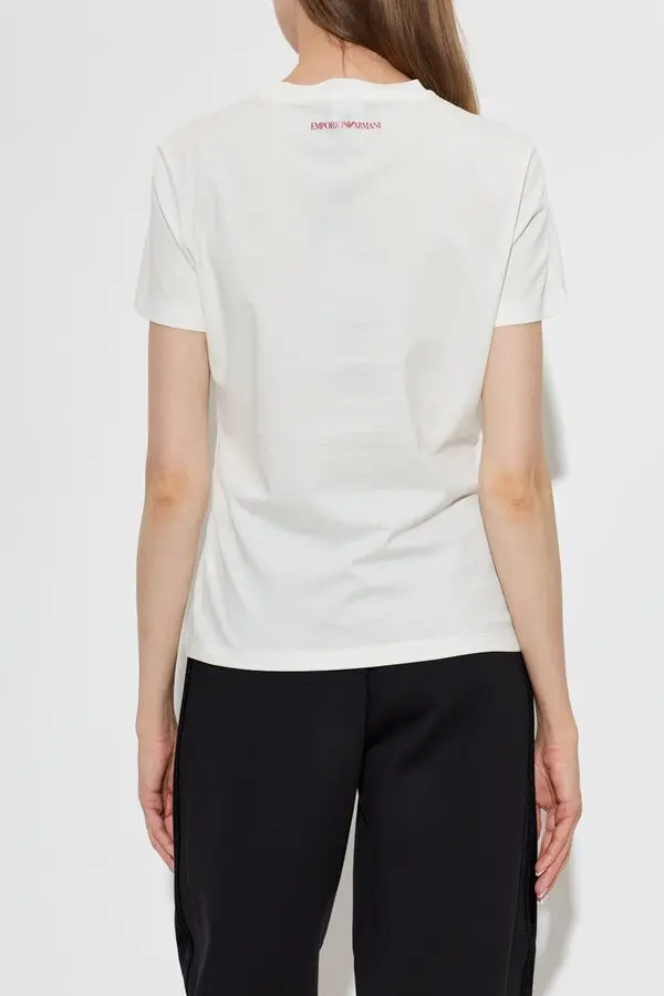 Emporio Armani Embroidered Heart T-shirt