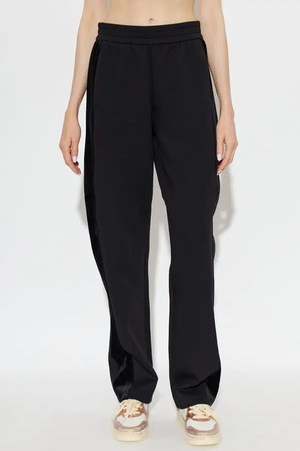 Emporio Armani Trousers With Velvet Side Stripes