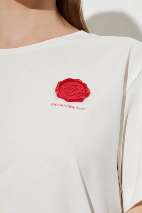 Emporio Armani Appliqué Cotton T-shirt