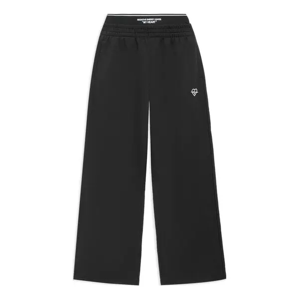 LI-NING Heart Graphic Loose Fit Straight Sweatpants