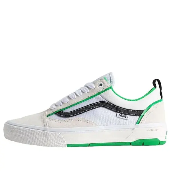 VANS Skate Old Skool Wafflecup Sneakers - White/green