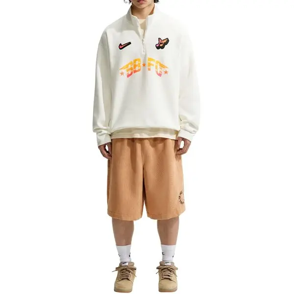 Nike Skate 1/2-zip Fleece Crew-neck Sweatshirt
