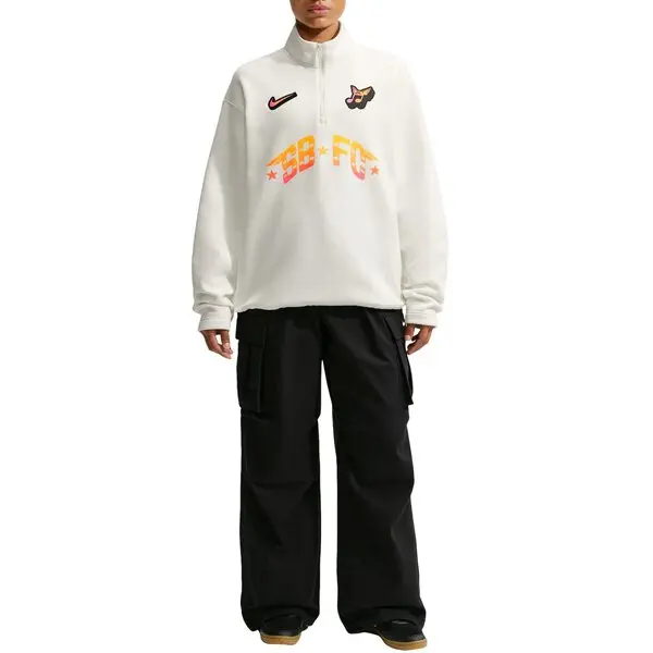 Nike Skate 1/2-zip Fleece Crew-neck Sweatshirt