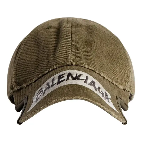 Balenciaga Masking Tape Baseball Cap - Khaki